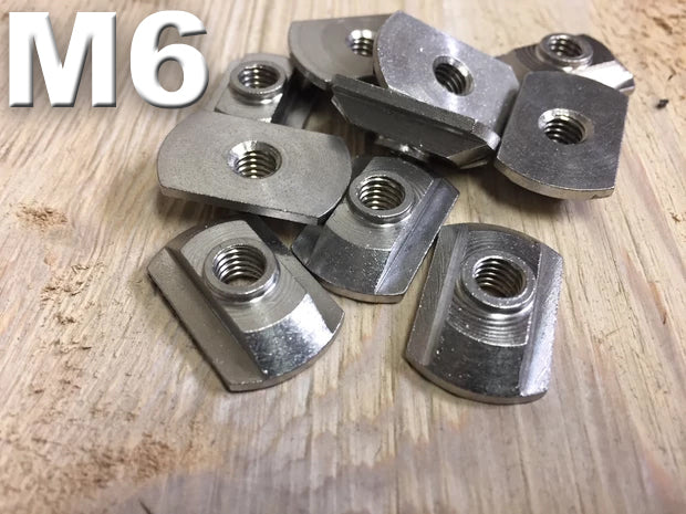 M6 Stainless Replacement T-nuts each – FoilMount.com